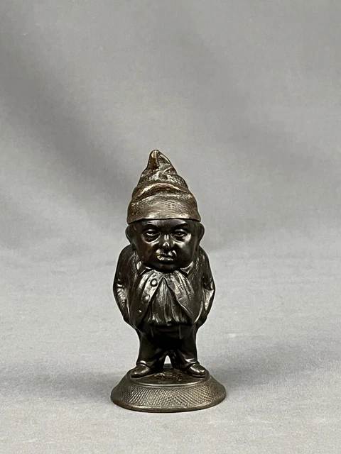 19TH CENTURY E.G. Zimmermann Figural Cast Iron Match Holder/Strike ...