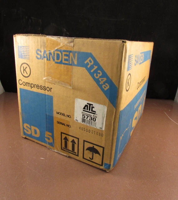 SANDEN COMPRESSOR MODEL SD5H14HD 12V R134a with 132mm 2Gr Clutch and KG ...