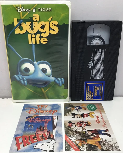 DISNEY PIXAR A Bug’s Life VHS Video Tape BUY 2 GET 1 FREE! Flik Case ...