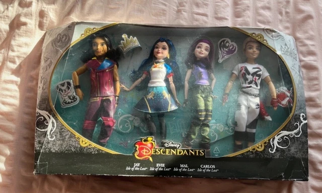 DISNEY DESCENDANTS DOLL Set Mal Jay, Carlos, Evie X4 Rare Set £350.00 ...