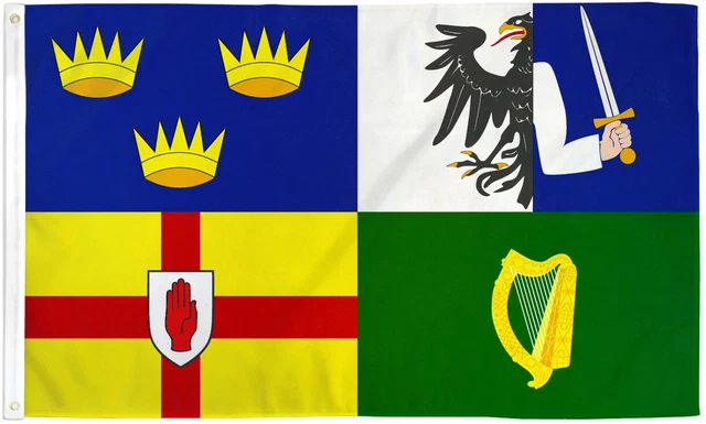 IRISH PROVINCES FLAG 3x5ft Ireland Provinces Ulster Munster Leinster ...