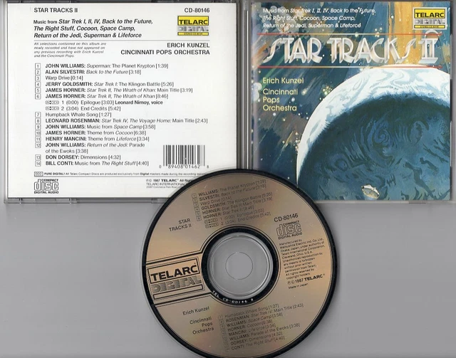 OST SOUNDTRACK CD STAR TRACKS II Erich Kunzel 1990 Telarc - rare MADE ...