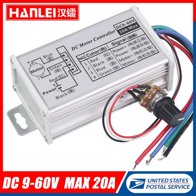 PWM DC 12V, 24V, 36V, 48V Motor Speed Regulator, Switch4510 $19.71 ...