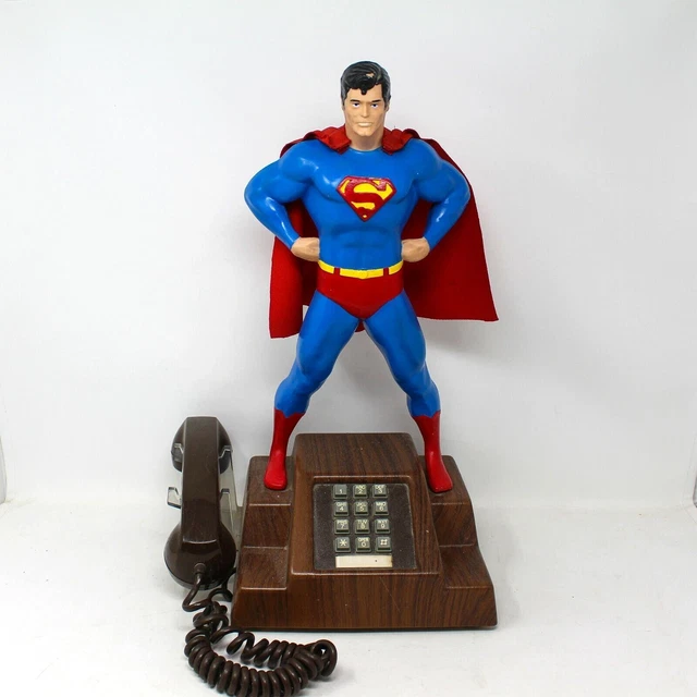VERY RARE VINTAGE 70'S Microcommunications Superman Telephone £695.86 ...