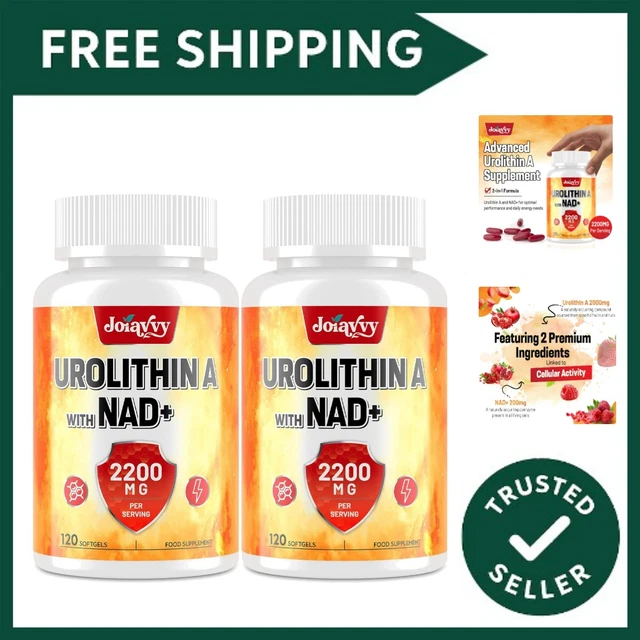 UROLITHIN A SOFTGELS 2000mg Per Serving, Pure Urolithin A with NAD+ ...