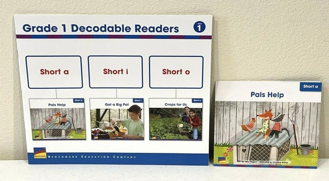 GRADE 1 DECODABLE Reader Unit 1 Benchmark Curriculum Lap Book and 1a ...