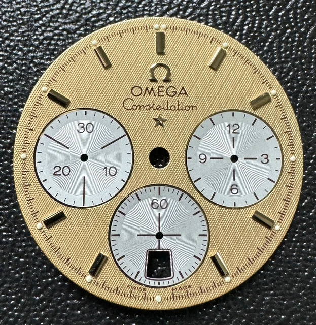 GENUINE OMEGA CONSTELLATION Chronograph Gold & Silver 2 Tone Dial 27 mm -2- $348.00 - PicClick CA
