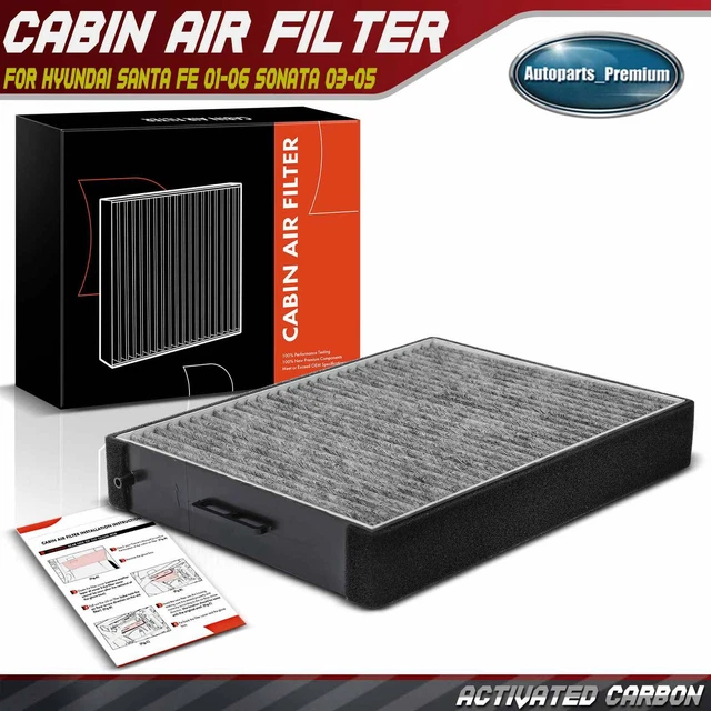 ACTIVATED CARBON CABIN Air Filter for Hyundai Santa Fe 2001-2006 Sonata ...