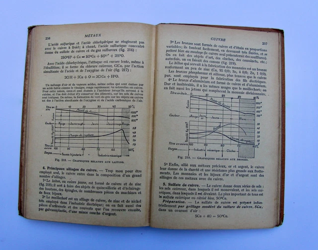 CHIMIE BREVET ÉLÉMENTAIRE Delagrave 1939 Pastouriaux Cointet Hachette ...