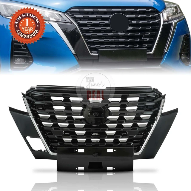 FRONT BUMPER UPPER Grille Assembly for 2021 2022 2023 Nissan Kicks ...