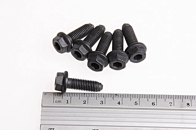 GENUINE HEAD BOLT With Shoulder 6 PCS VW AUDI SEAT SKODA Amarok Ameo ...