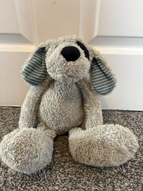 TESCO CUDDLE ME Friends Patch Puppy Dog Soft Toy Comforter Plush hug ...