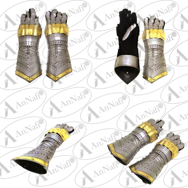 MEDIEVAL KNIGHT GLOVES Functional Steel Gauntlet Sca Armour Larp ...