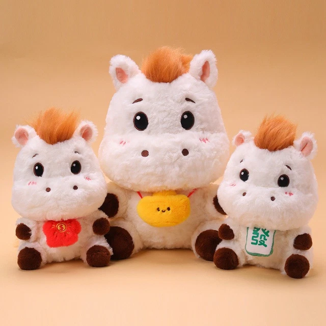 ZODIAC YEAR OF The Horse Plush Toy With Pp Cotton Filling For New Year ...