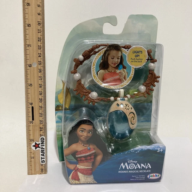MOANA MOANA'S MAGICAL Necklace Glowing Disney Seashell Lights Up JAKKS ...
