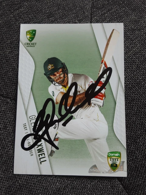 AUSTRALIA - GLENN Maxwell Hand Signed Cricket Trading Card £2.99 ...