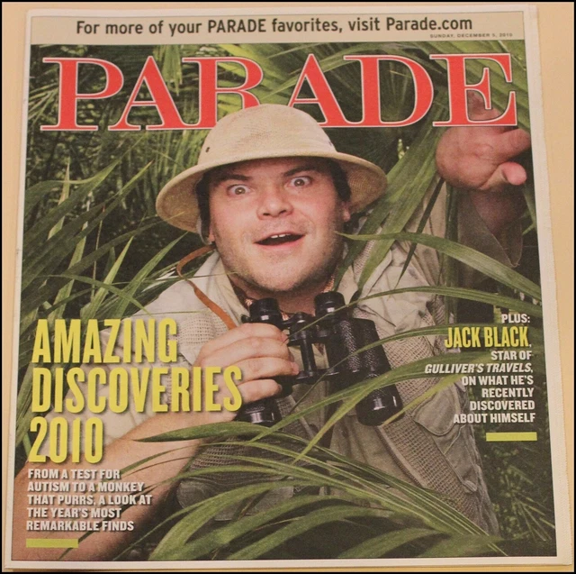 12/5/2010 PARADE NEWSPAPER Magazine Jack Black Gulliver's Travels ...