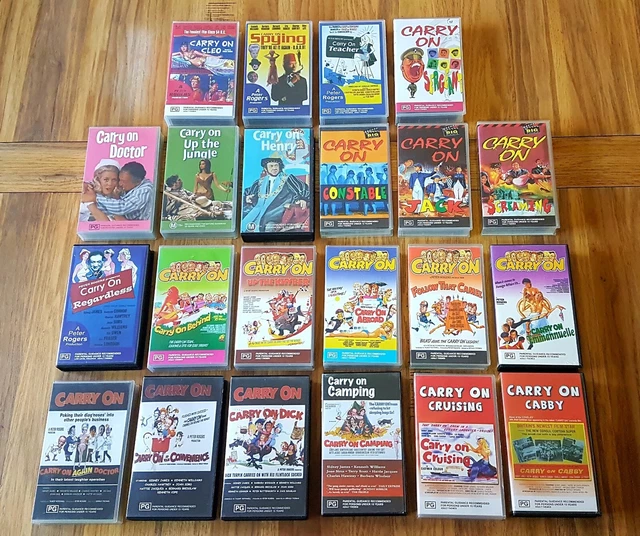 &CARRY ON& VINTAGE VHS Tapes RARE Bundle of 22 Movies!~VHS-Excellent ...