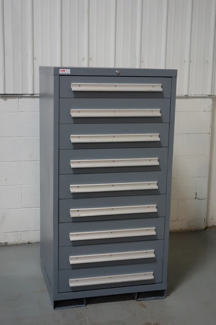USED LYON 9 Drawer Cabinet Industrial Tool Box Storage #911 Vidmar $999 ...