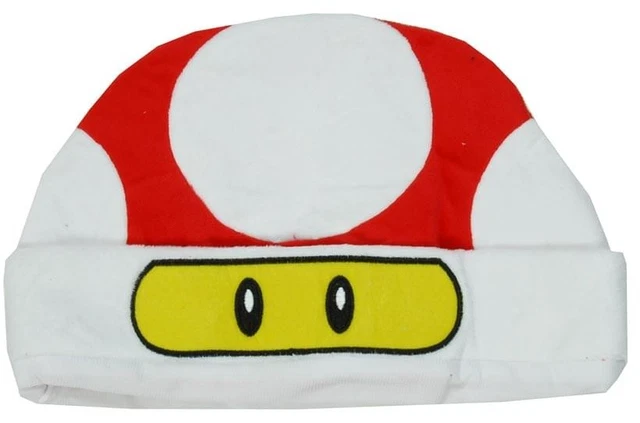SUPER MARIO BROS Red Mushroom Beanie £22.31 - PicClick UK
