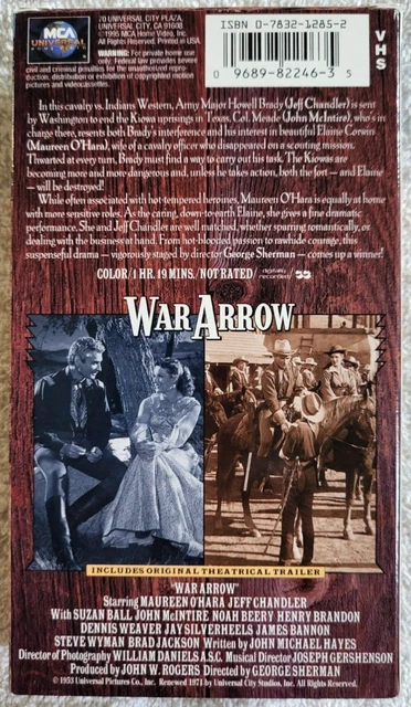 WAR ARROW VHS Jeff Chandler Maureen O'Hara Western Collection $9.69 ...