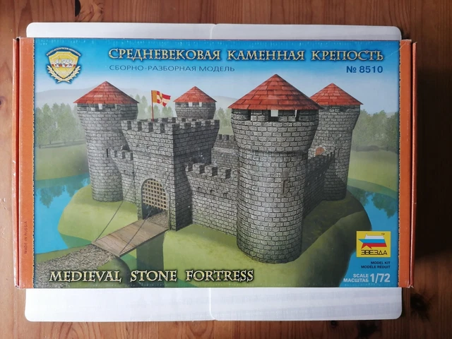 RARITÄT..!! ZVEZDA 8510 Medieval Stone Fortress eindrucksvolle Szenerie ...