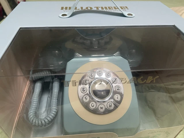 HELLO THERE! RETRO Wireless throw back Blue RARE Phone/ Speaker ...