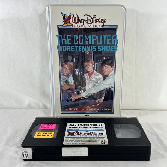 THE COMPUTER WORE Tennis Shoes Walt Disney Home Video VHS Clamshell £31 ...