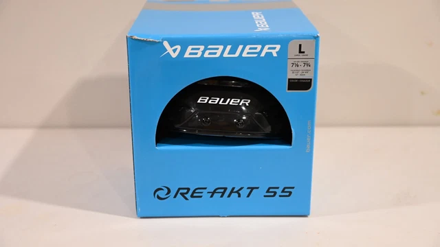 BAUER RE-AKT 55 Hockey Helmet Senior SR Adult Black Large HECC CSA $59. ...