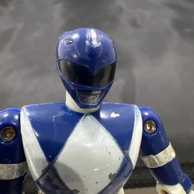 MIGHTY MORPHIN POWER Rangers Battle Bike Blue Ranger Action Figure 4 ...