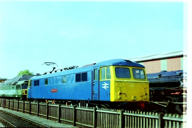 35MM RAILWAY COLOUR Negative Preserved Class 87 035 in Crewe Heritage ...