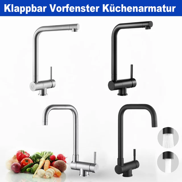 UNTERFENSTER VORFENSTER KÜCHENARMATUR Spüle Klappbar 360° Küche Spültischarmatur EUR 38,99 ...