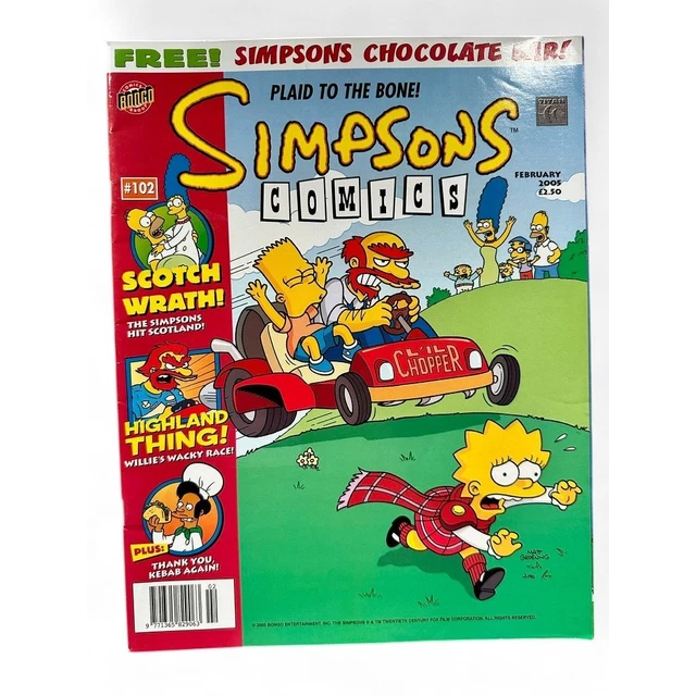 SIMPSONS COMIC AUGUST 2005 issue 102 inc original poster £12.15 - PicClick UK