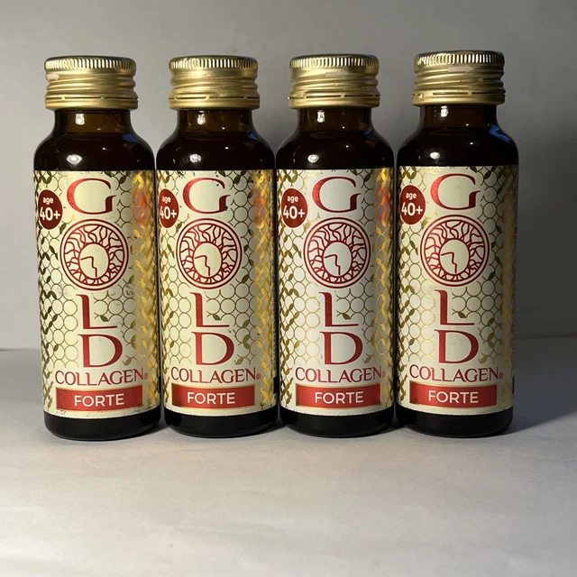 4X GOLD COLLAGEN Supplement Drink For Age 40+ - Forte - 50ml £17.27 ...