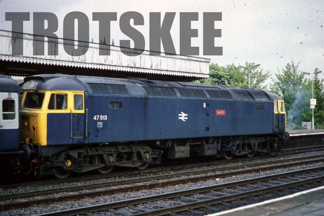 35MM SLIDE BR British Railways Diesel Loco Class 47 47513 Leamington ...