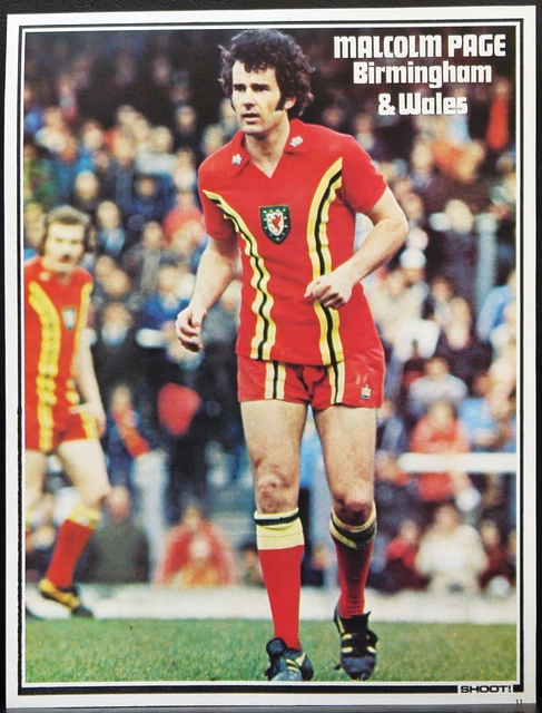 FOOTBALL PLAYER PICTURE Malcolm Page Birmingham City & Wales Shoot £1. ...