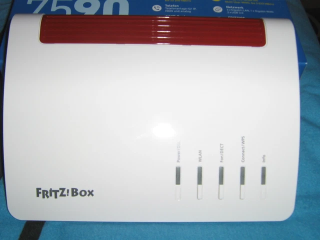 AVM FRITZ!BOX 7590 WLAN Router mit Modem - Weiß EUR 40,50 - PicClick DE