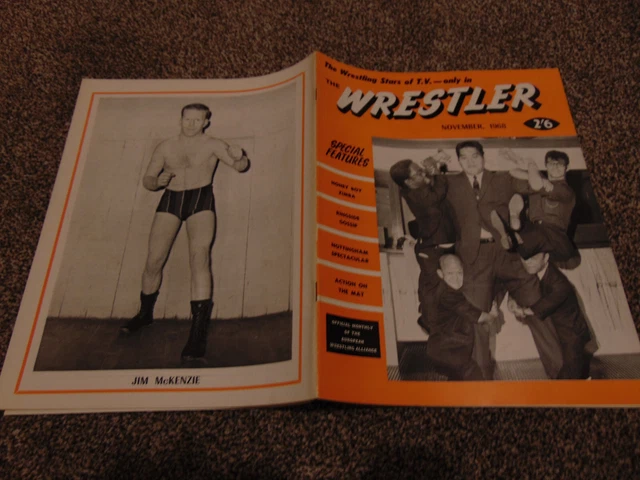THE WRESTLER MAGAZINE (British wrestling, Pat Roach, Honey Boy Zimba ...