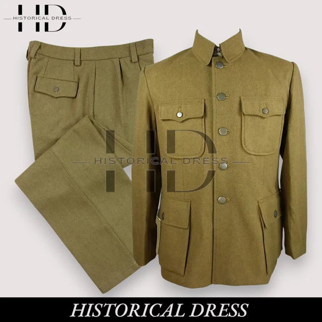 WW2 KHAKI FIELD Uniform Jacket | WWII British Army Repro Military Coat ...