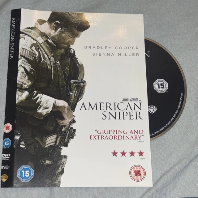 AMERICAN SNIPER DVD (2015) Bradley Cooper, Eastwood (DIR) cert 15 disc ...