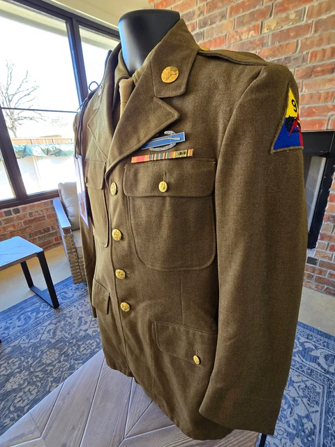 WWII 9TH ARMORED Division 52nd AI Battalion Uniform Ludendorff Bridge ...