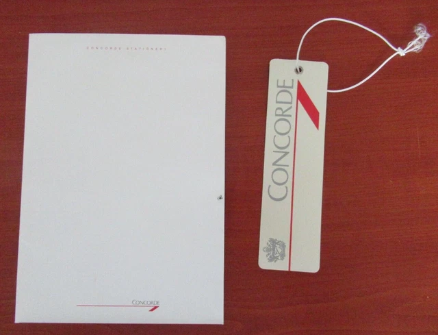 BRITISH AIRWAYS - Concorde stationary writing set paper envelopes ...