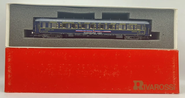 RIVAROSSI H0 1:87 ART. 3525- CARROZZA LETTI CIWL TIPO Lx 3531 A U.S. ARMY NUOVO EUR 115,00 ...