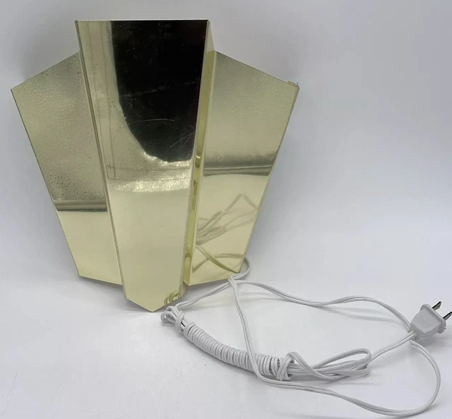 ART DECO HOLLYWOOD Regency Style Vintage Plug Wall Light Lamp Gold ...