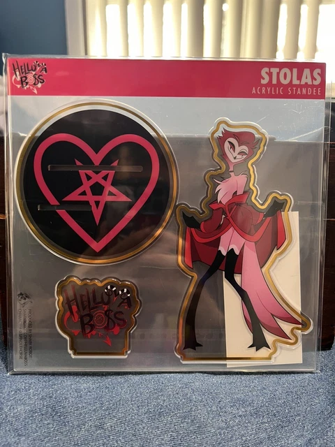 STOLE PIN-UP HELLUVA Boss (2024) supporto acrilico con bordo oro ...