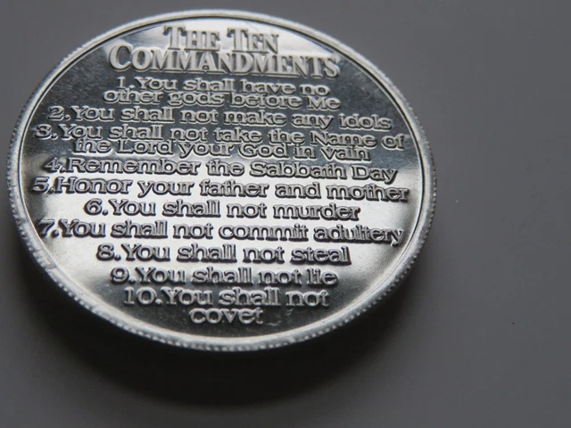 NEW X1 TEN Commandment Coin 2026 Present God Jesus Christ is Lord Bible ...