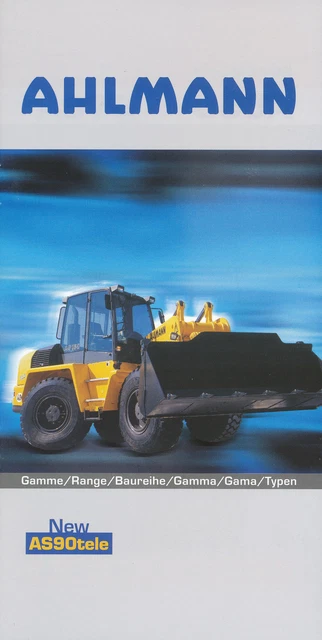 AHLMANN RADLADER PROSPEKT 2003 brochure wheel loaders AS AL 150 90 70 ...