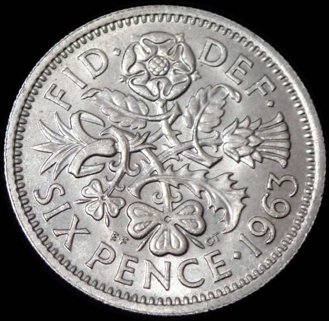 UK 6 PENCE 1963 Elizabeth II Sixpence Coin WCA MB1963 $7.09 - PicClick CA