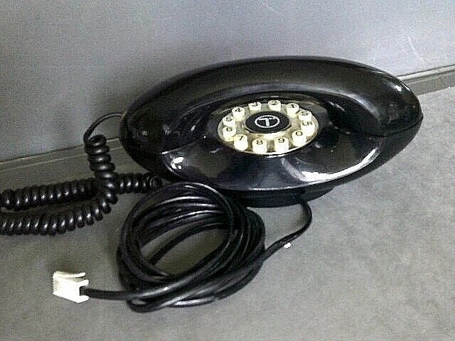 BRITISH TELECOM 1980'S Black Genie Landline Telephone. GC £5.99 ...