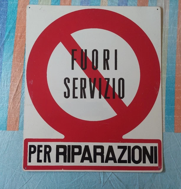 TARGA TABELLA CARTELLO vintage pericolo insegna no smaltata ...